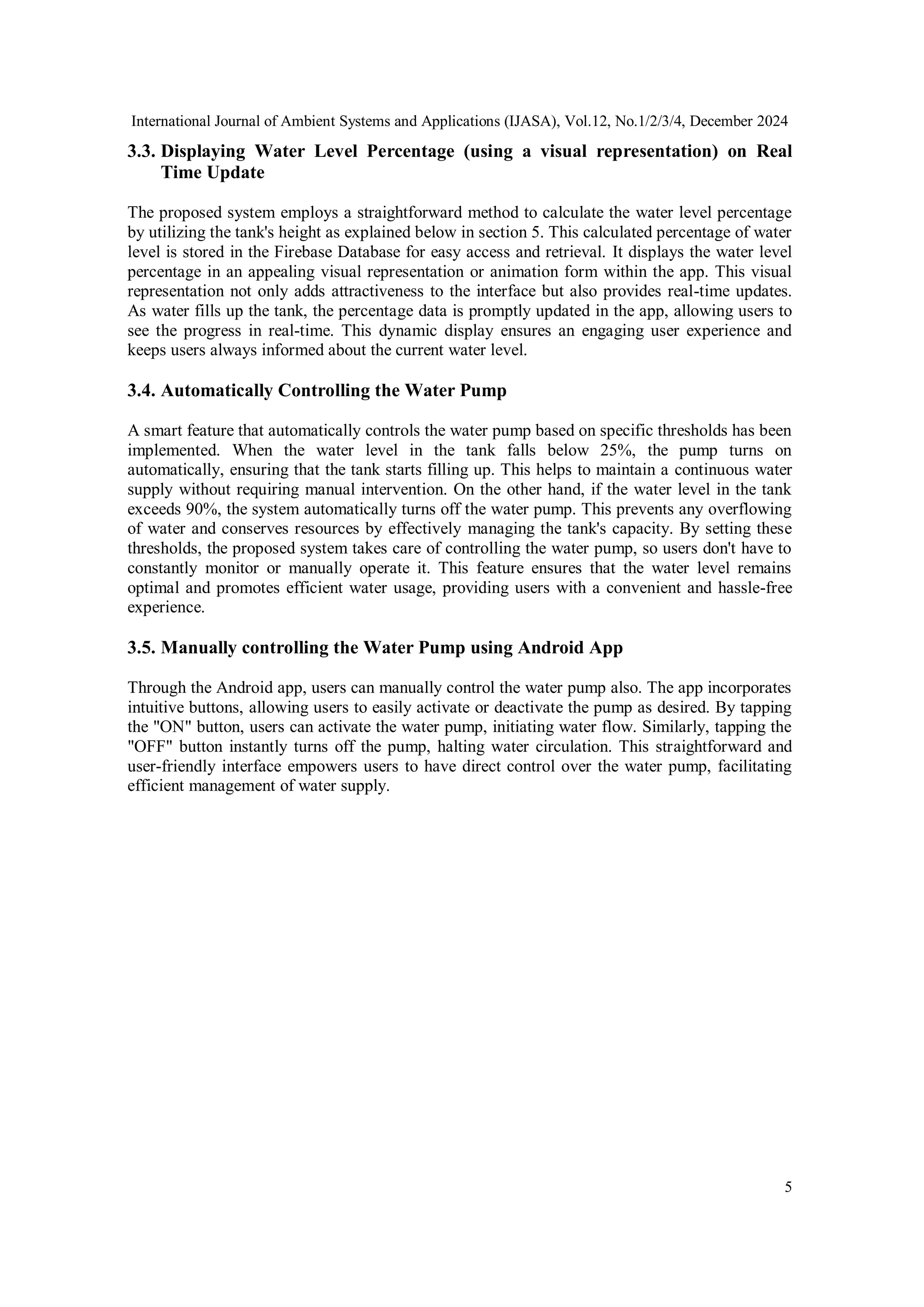 HEIGHT BASED WATER LEVEL INDICATOR AND PUMP CONTROL IOT SYSTEM WITH ...