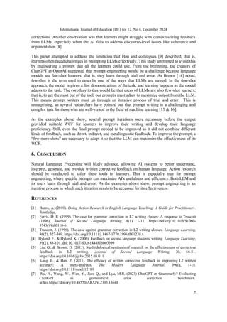 In Search of the Prompt that Produces useful Written Corrective ...