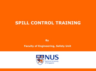 spill control in laboratory for university | PPT