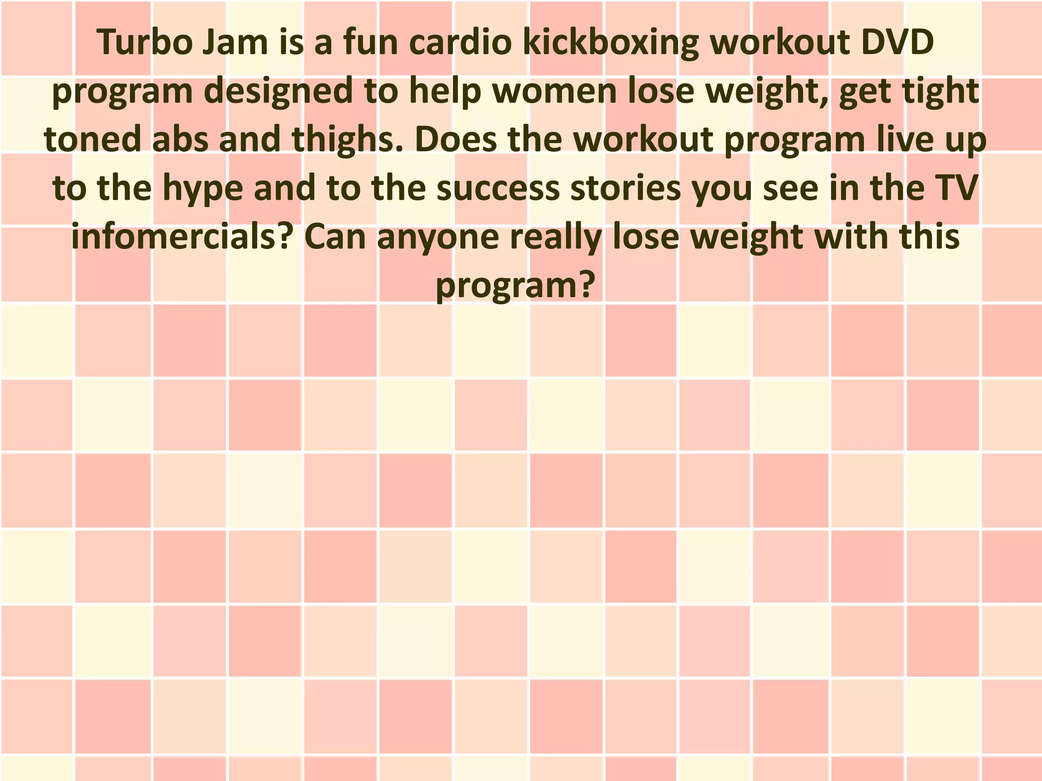 Turbo Jam Review: How to Achieve Weekly Weight Loss With Turbo Jam ...