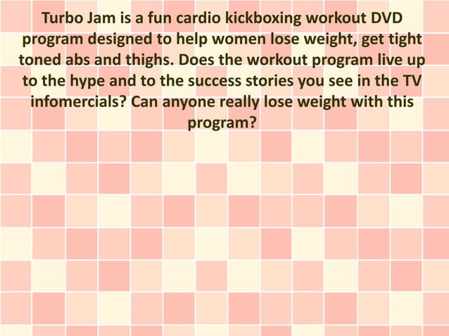 Turbo Jam Review: How to Achieve Weekly Weight Loss With Turbo Jam ...