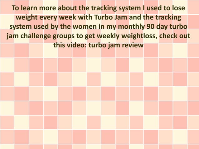 Turbo Jam Review: How to Achieve Weekly Weight Loss With Turbo Jam ...
