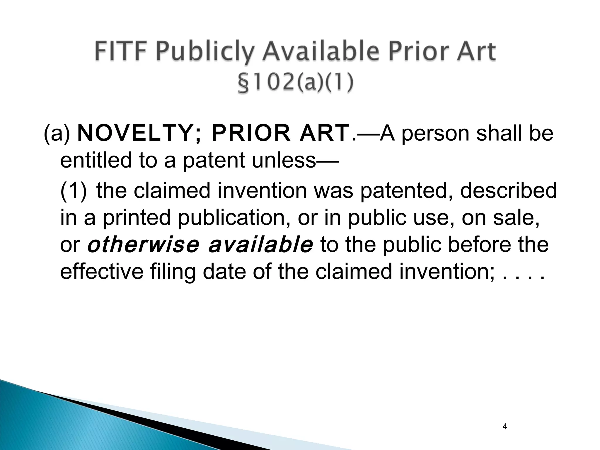 The American Invents Act (AIA): Final USPTO Rules | PPT