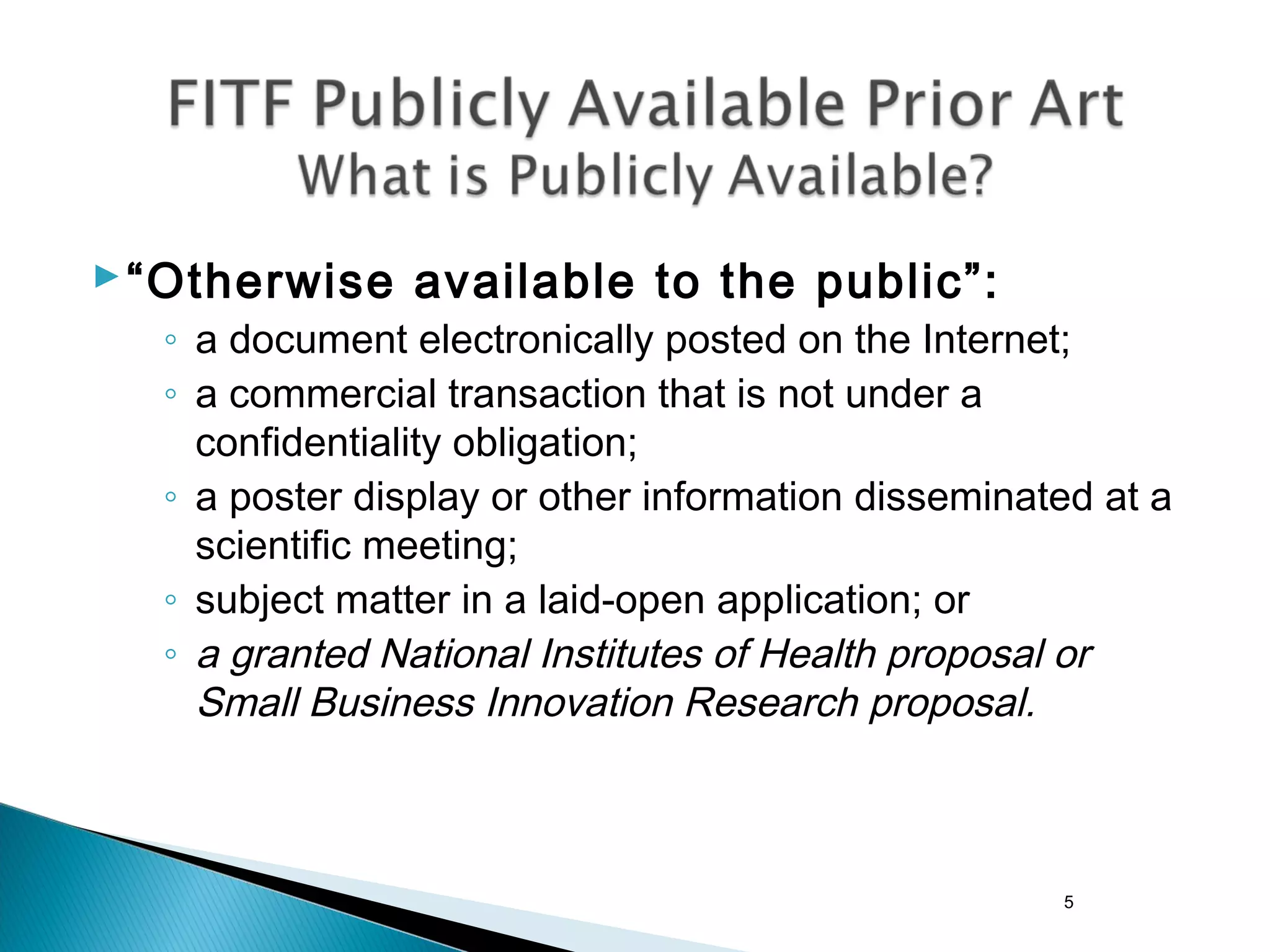 The American Invents Act (AIA): Final USPTO Rules | PPT