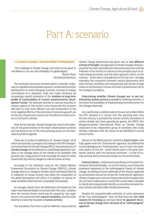 Position paper: Climate Change, Agriculture & Food (EN) | PDF ...