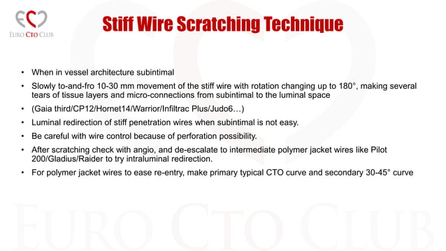 Mihajlo Kovacic: Stiff wire scratch technique | PPT