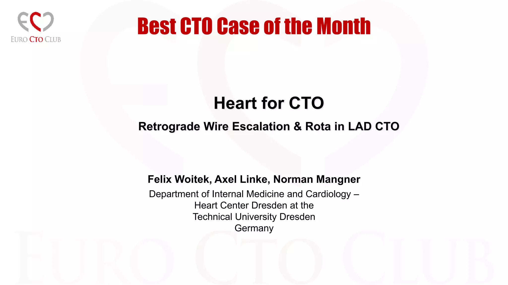 Felix Woitek: Best CTO Case of the Month | PPTX