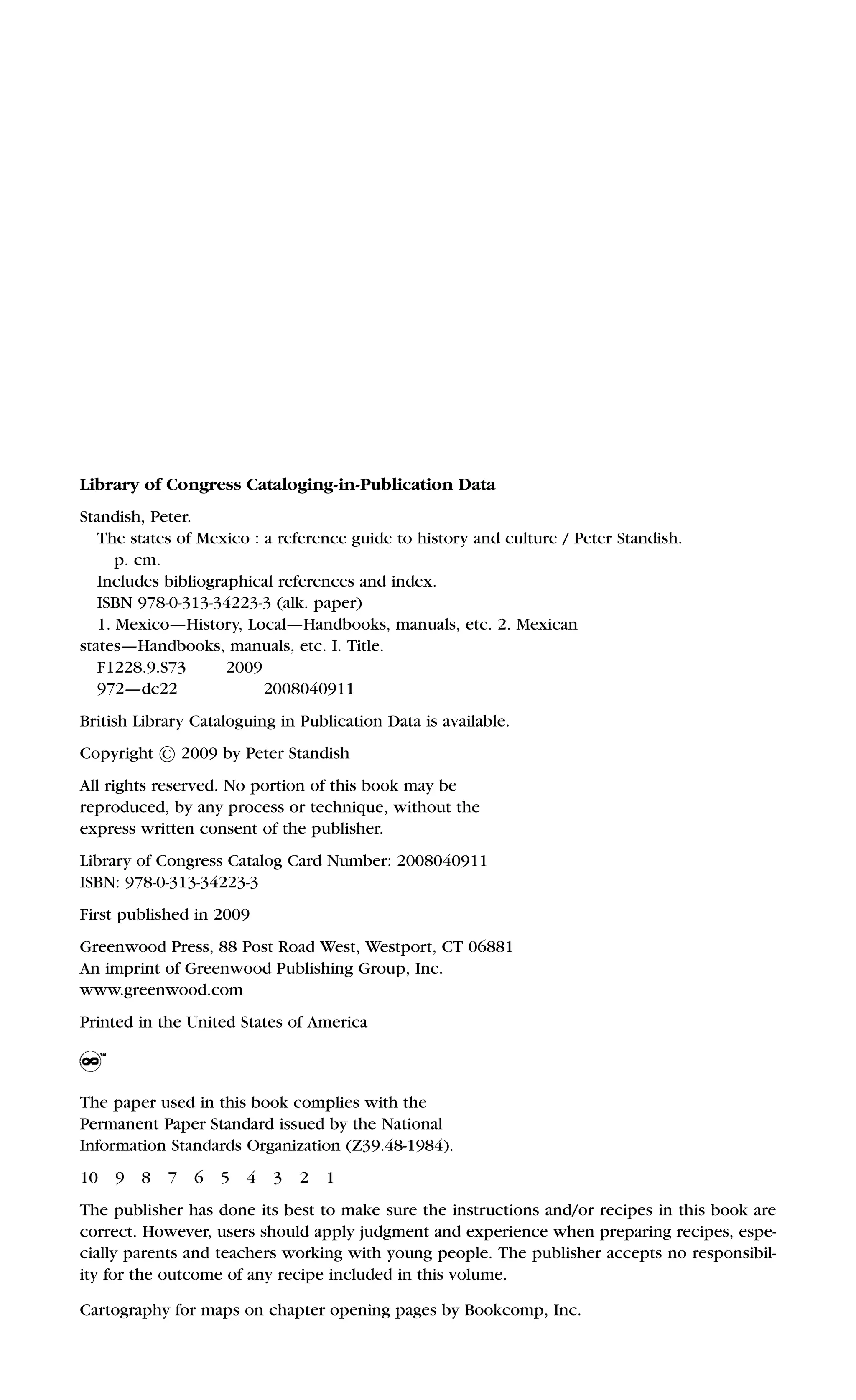 The States Of Mexico A Reference Guide To History And Culture Peter ...