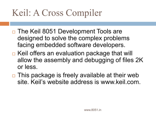 Introduction-to-Keil.ppt | Programming Languages | Computing