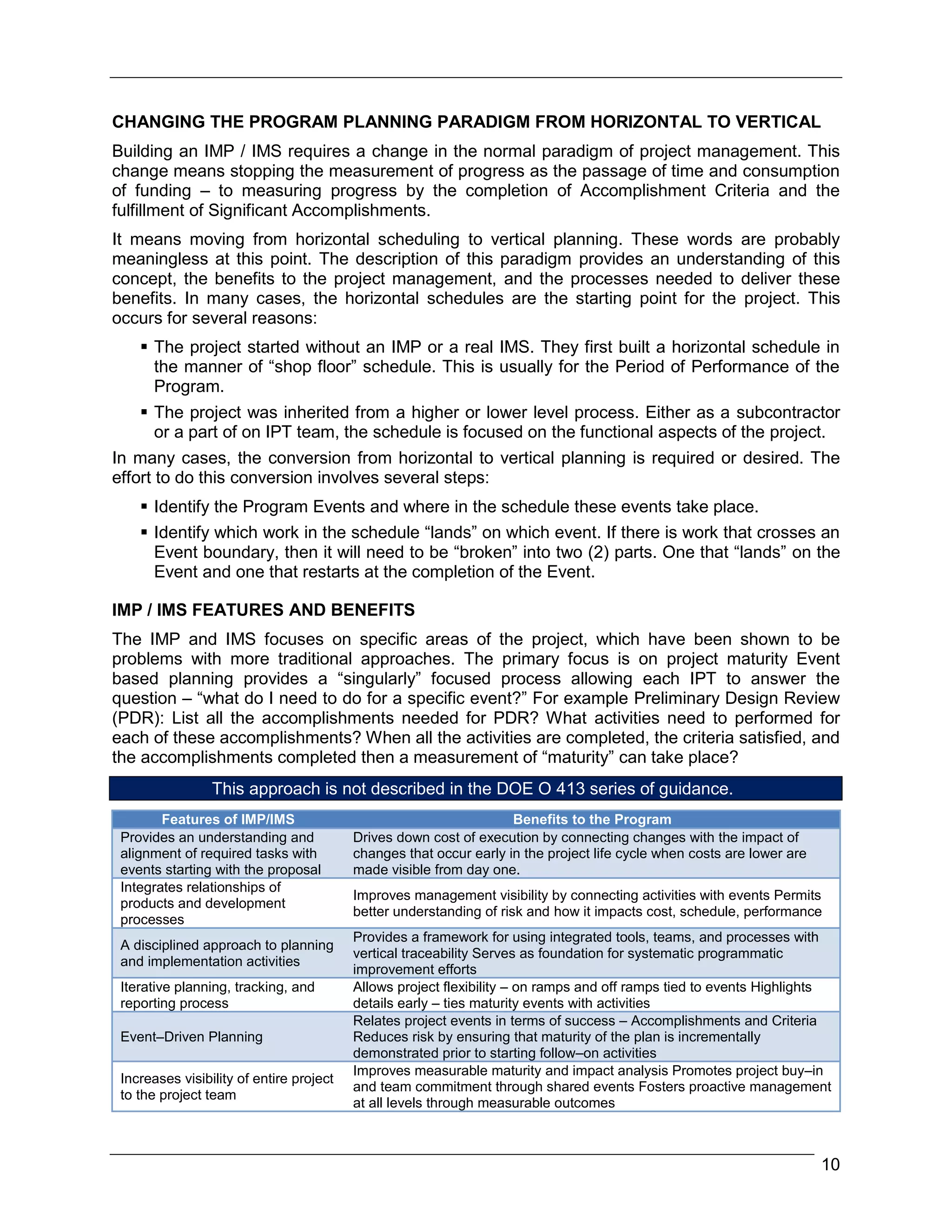 Improving Project Performance in the DOE | PDF