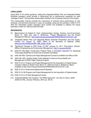 Improving Project Performance in the DOE | PDF