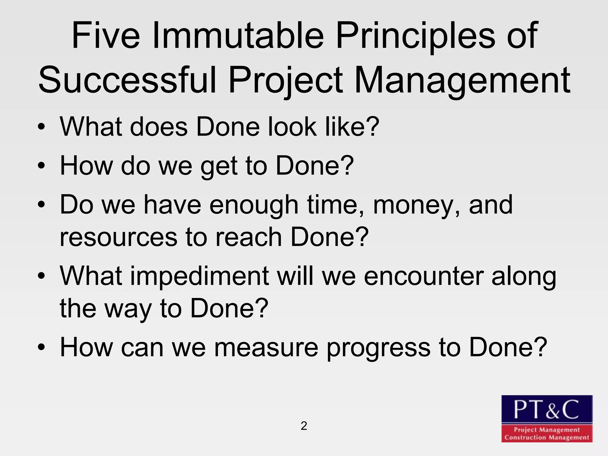 Improving project performance presentation | PPTX