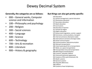 Library Studies | PPT | Education