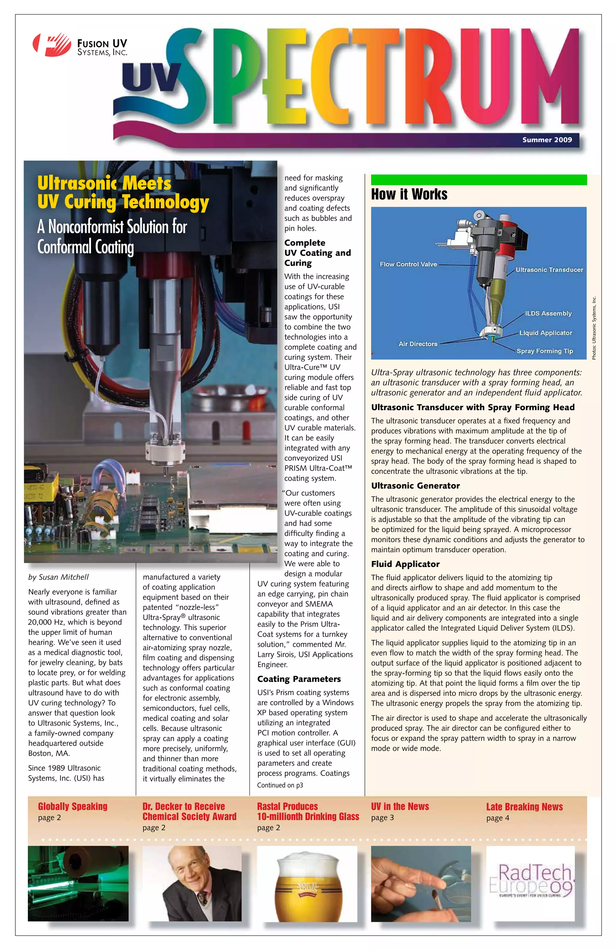 Fusion UV Spectrum Newsletter - Summer 2009 | PDF