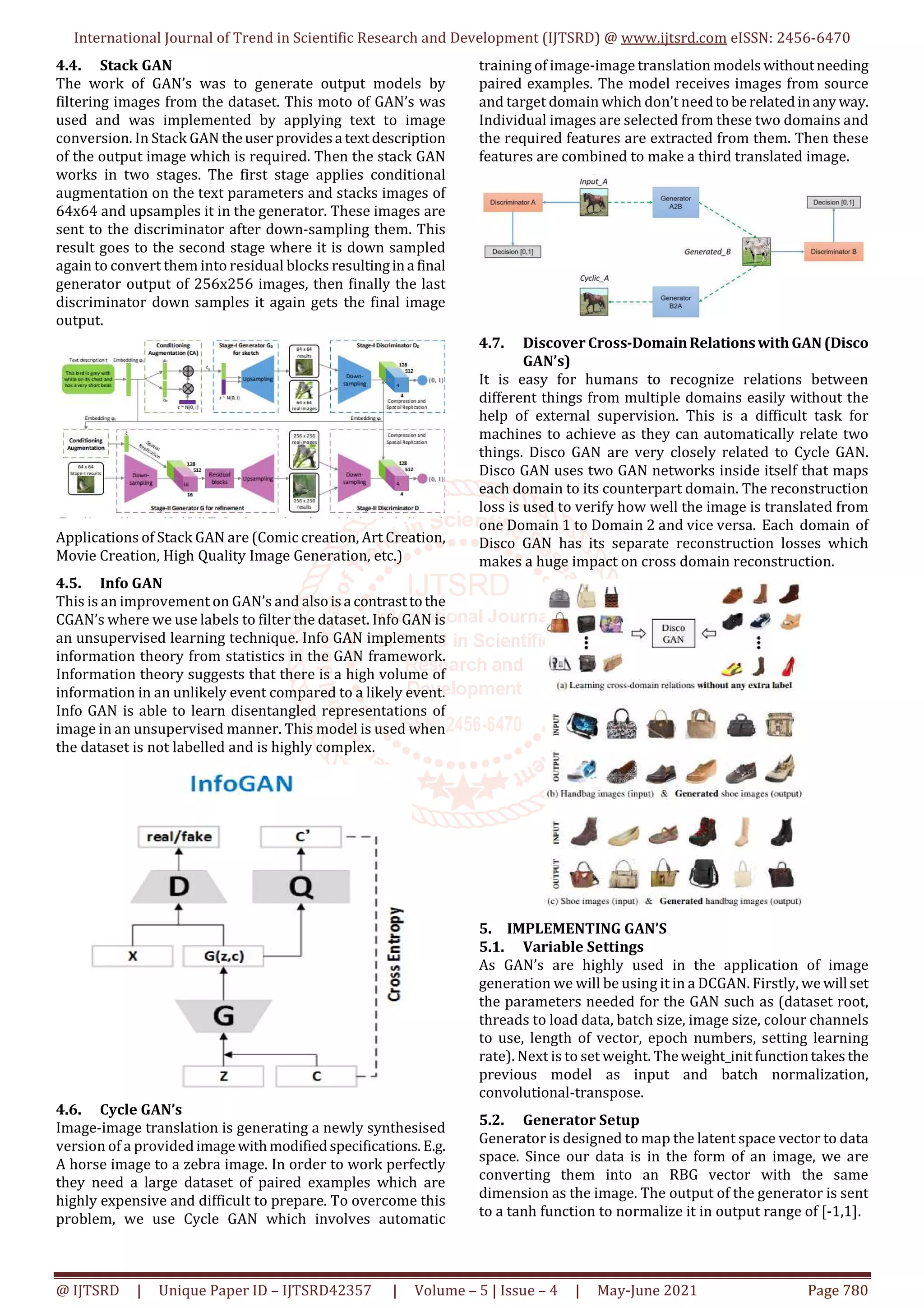 An Extensive Review on Generative Adversarial Networks GAN’s | PDF