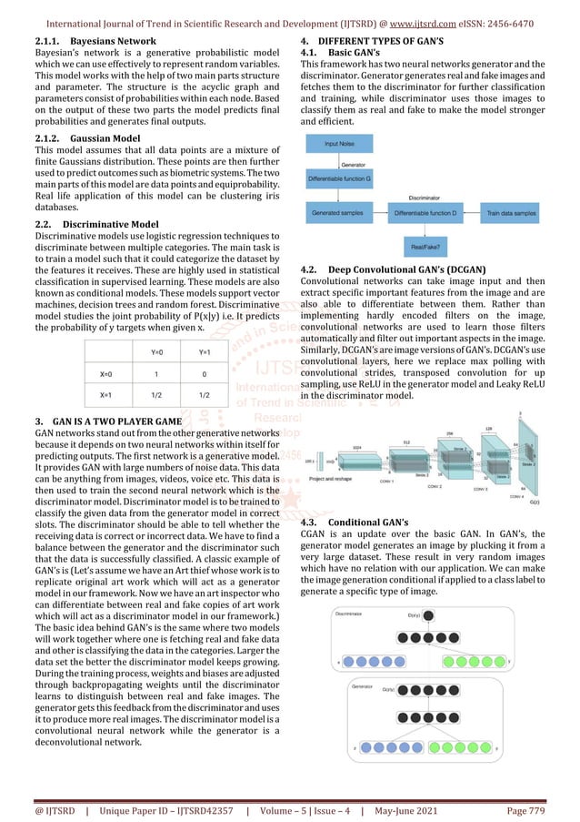 An Extensive Review on Generative Adversarial Networks GAN’s | PDF