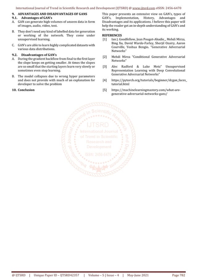 An Extensive Review on Generative Adversarial Networks GAN’s | PDF