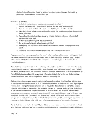 IRC Section 6035 Analysis | PDF