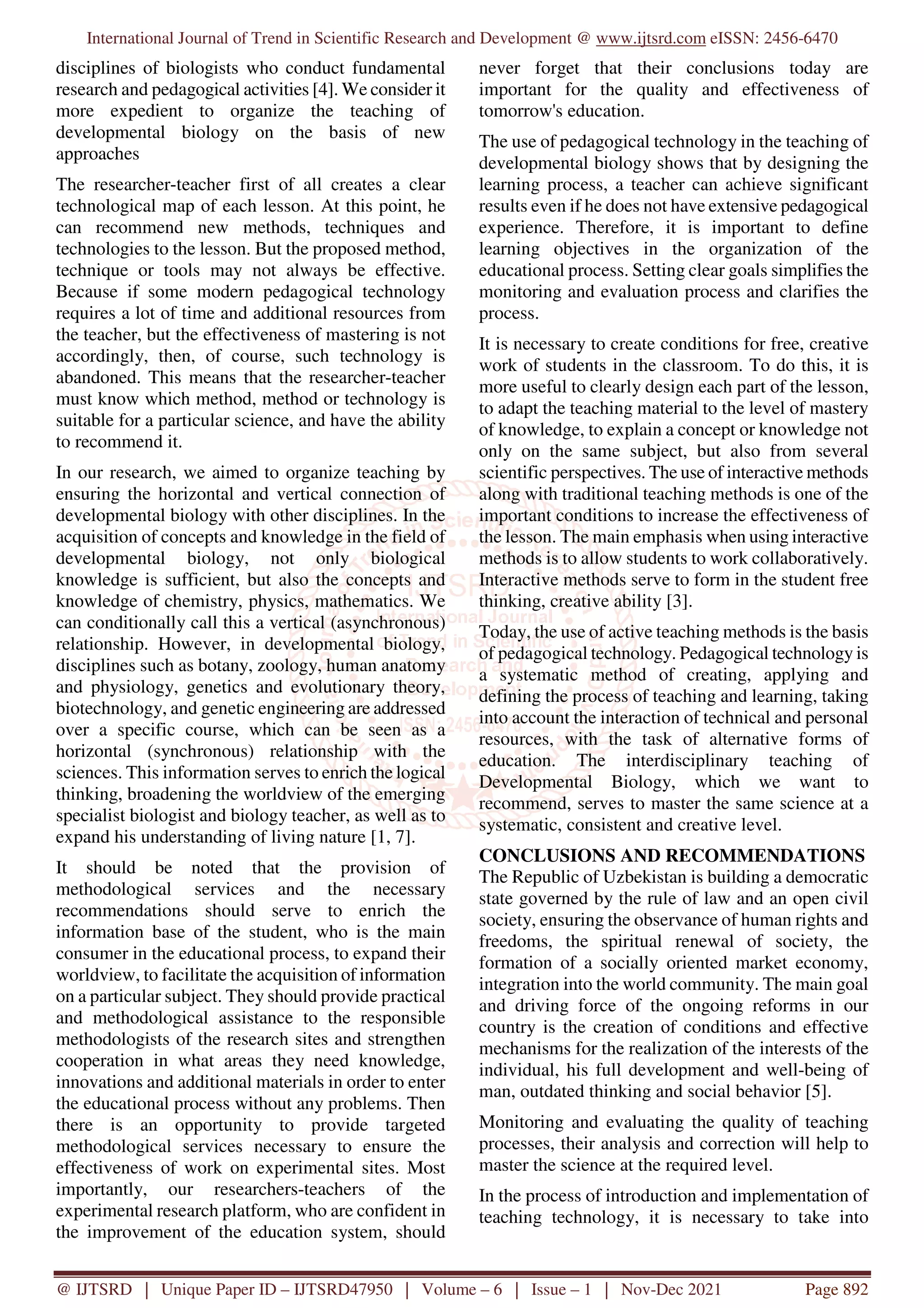 Didactic Requirements for a Modern Lesson | PDF