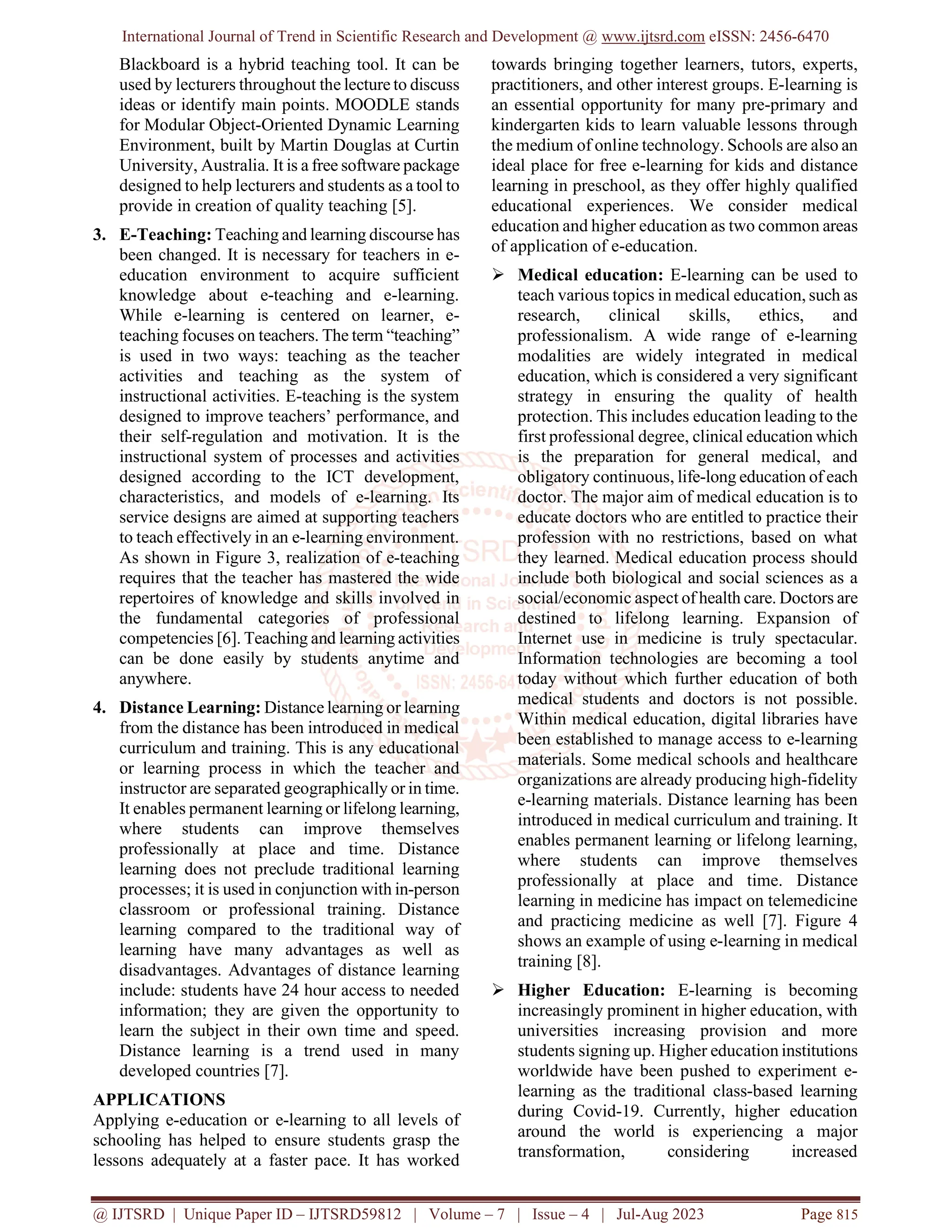 E Education An Introduction | PDF