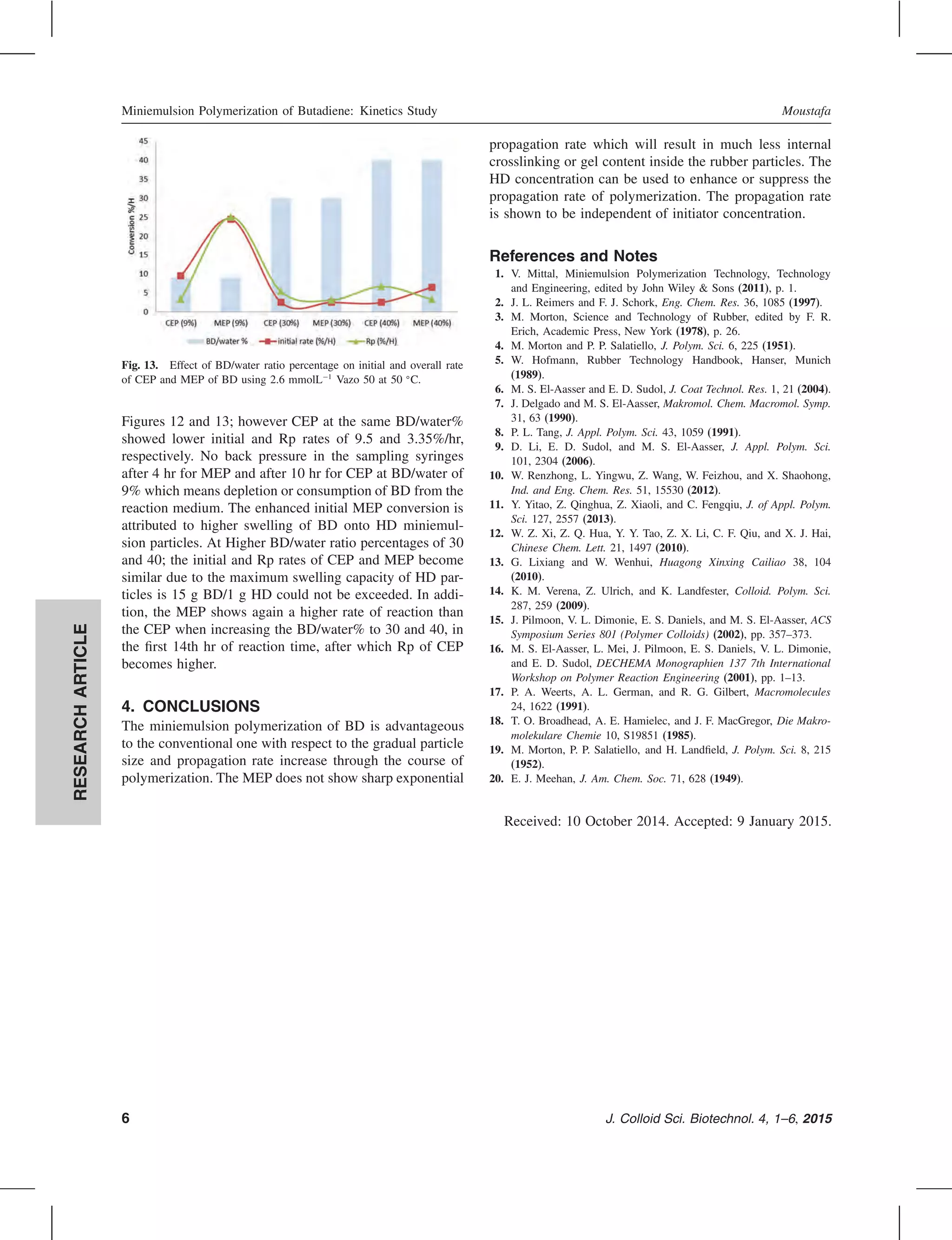 miniemulsion polymerization of butadiene 2015 | PDF