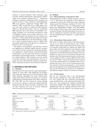 miniemulsion polymerization of butadiene 2015 | PDF