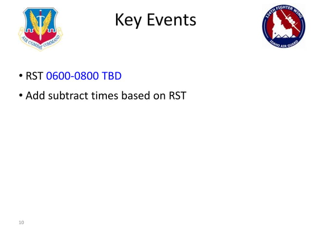 124th Fighter Wing Observer Brief | PPT