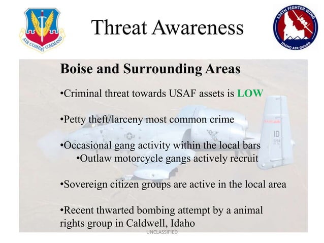 124th Fighter Wing Observer Brief | PPT