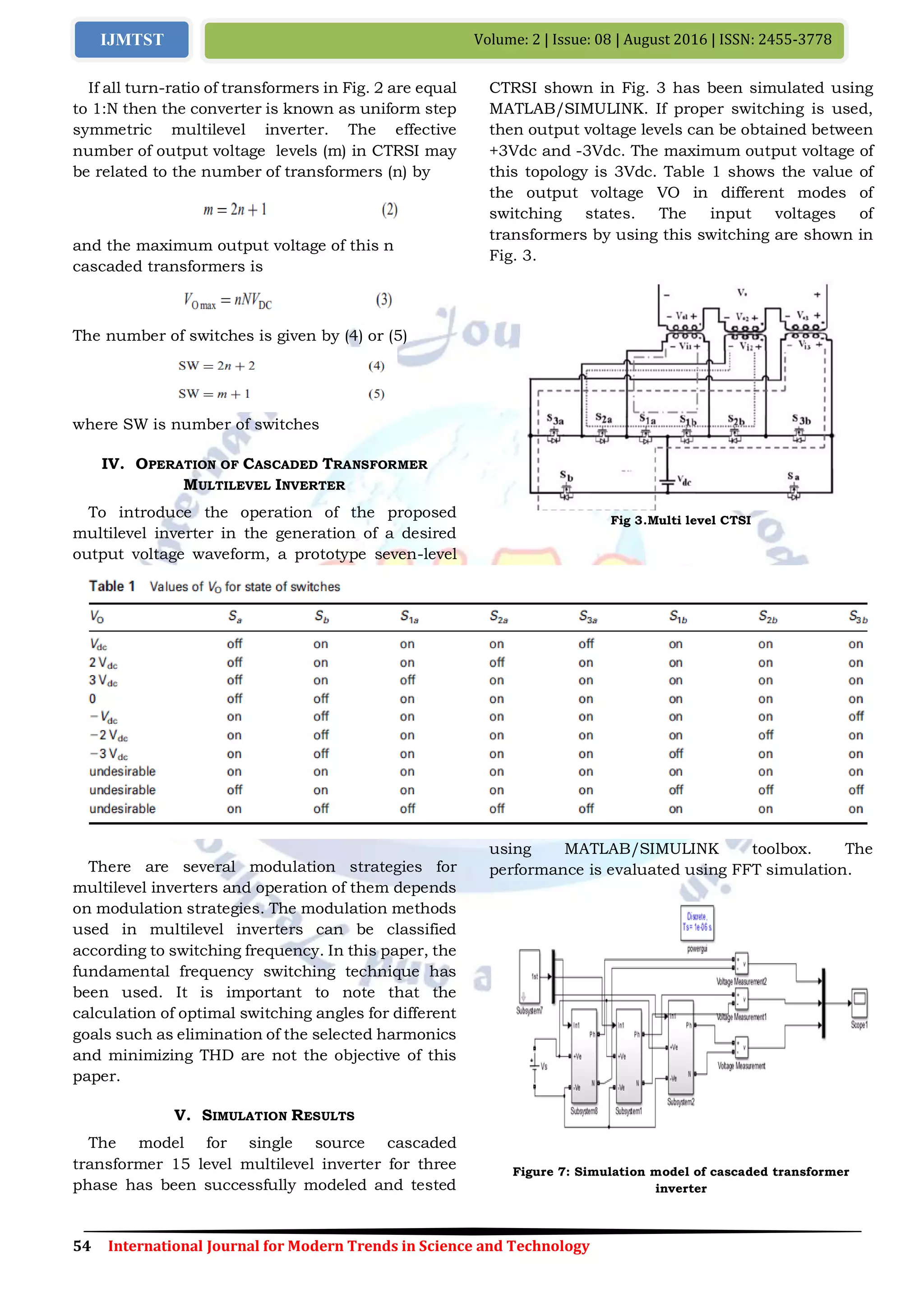 An Isolated 3 Phase Multilevel Inverter for PV Cell Applications | PDF