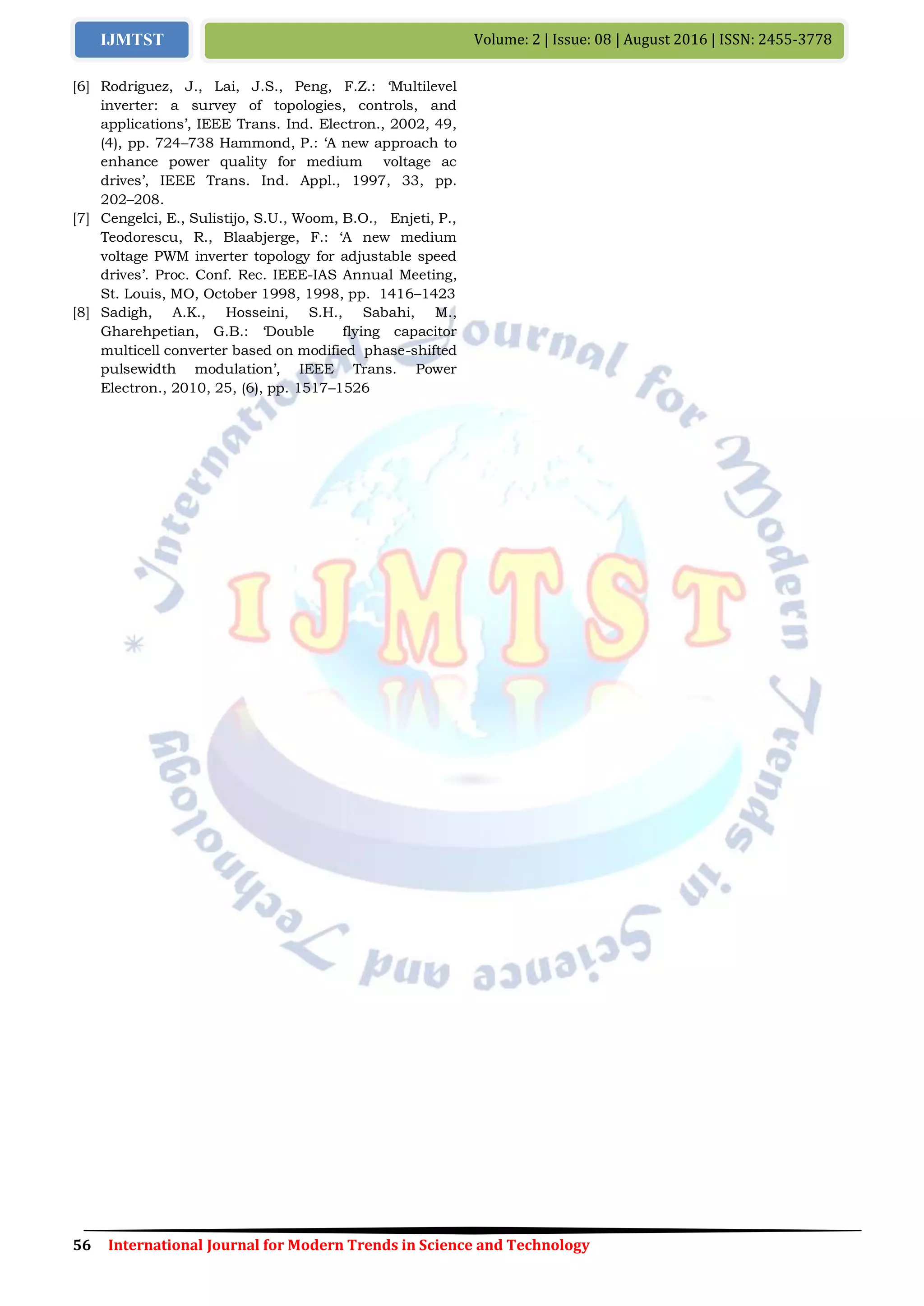 An Isolated 3 Phase Multilevel Inverter for PV Cell Applications | PDF