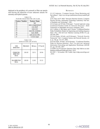 Intrusion Detection Using Conditional Random Fields | PDF