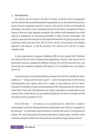 Career Road Strategy Model, Complementary of Competency Models and Strategic Job Analysis | PDF