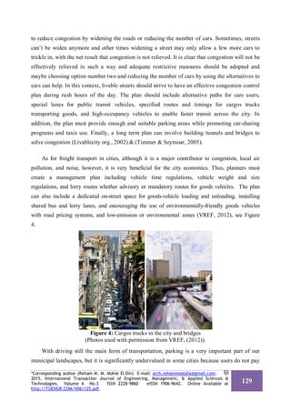 The Streets in a Livable City | PDF