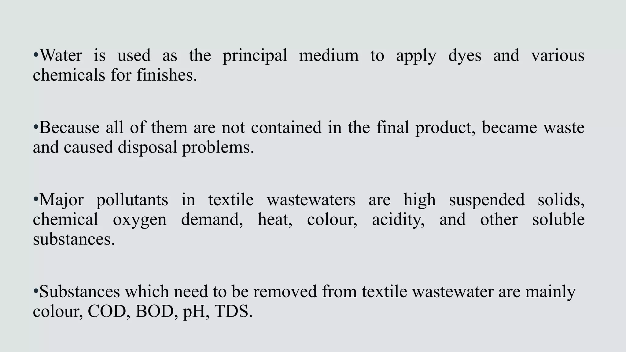 Dye removal from waste water by using low cost adsorbent: A review | PPTX