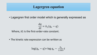 Dye removal from waste water by using low cost adsorbent: A review | PPTX