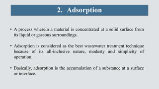 Dye removal from waste water by using low cost adsorbent: A review | PPTX