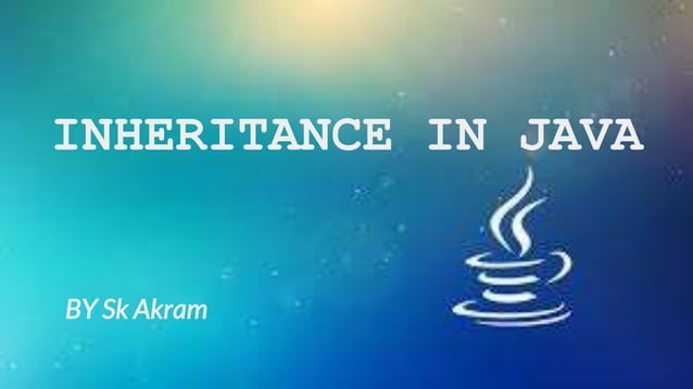 Inheritanceinjavaobjectorientedprogrammingpptx 2780