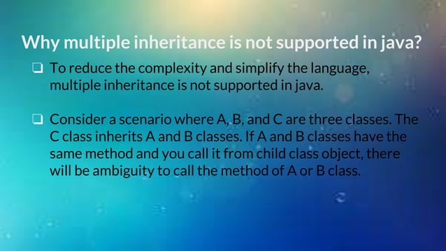 Inheritanceinjavaobjectorientedprogrammingpptx Free Download 3051