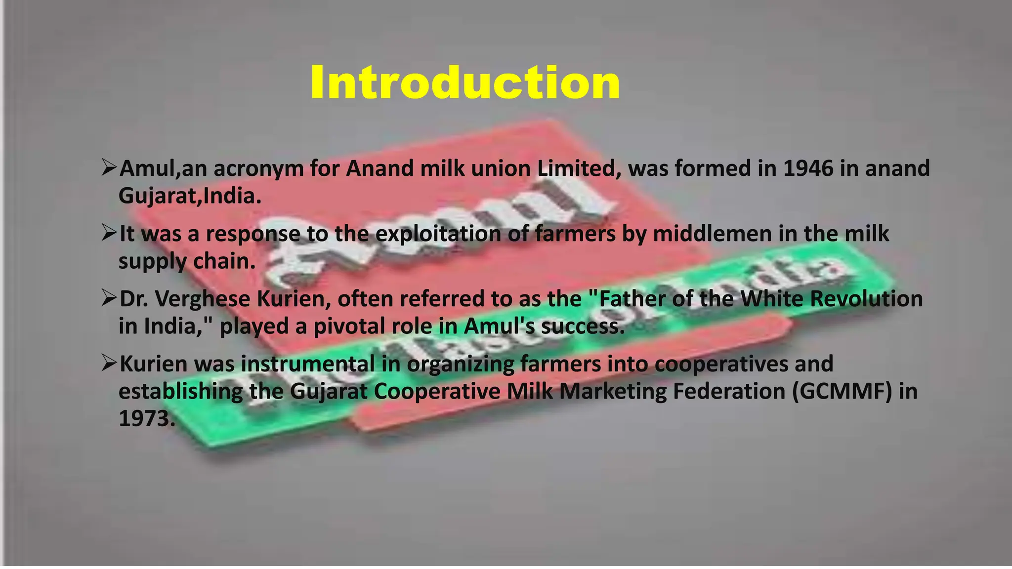 AMUL COMPANY SUCCESS STORY AND STRATEGY | PPTX