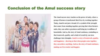AMUL COMPANY SUCCESS STORY AND STRATEGY | PPTX