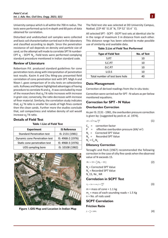 SPT, SCPT, and DCPT Correlation for SC, CL, and SM-SC Soils: A Case ...