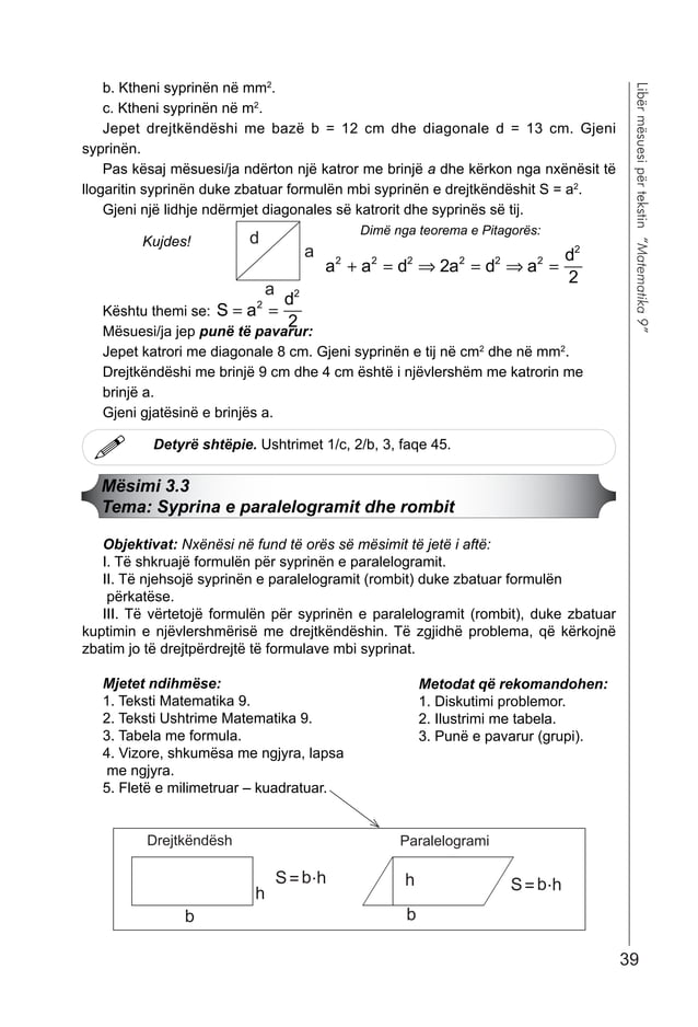 Udhezues-matematika-9 | PDF