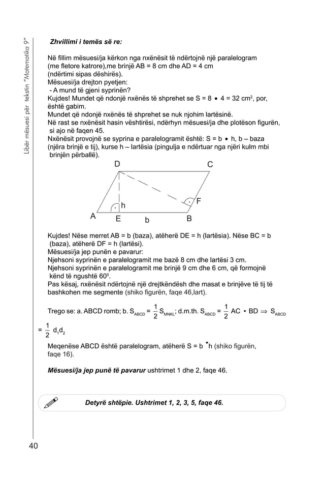 Udhezues-matematika-9 | PDF