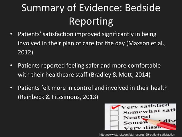 bedside reporting | PPTX
