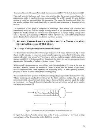 Mean Object Size Considering Average Waiting Latency in M/BP/1 System | PDF