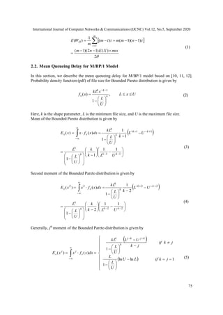 Mean Object Size Considering Average Waiting Latency in M/BP/1 System | PDF