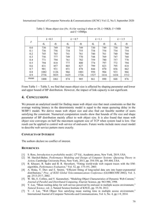 Mean Object Size Considering Average Waiting Latency in M/BP/1 System | PDF