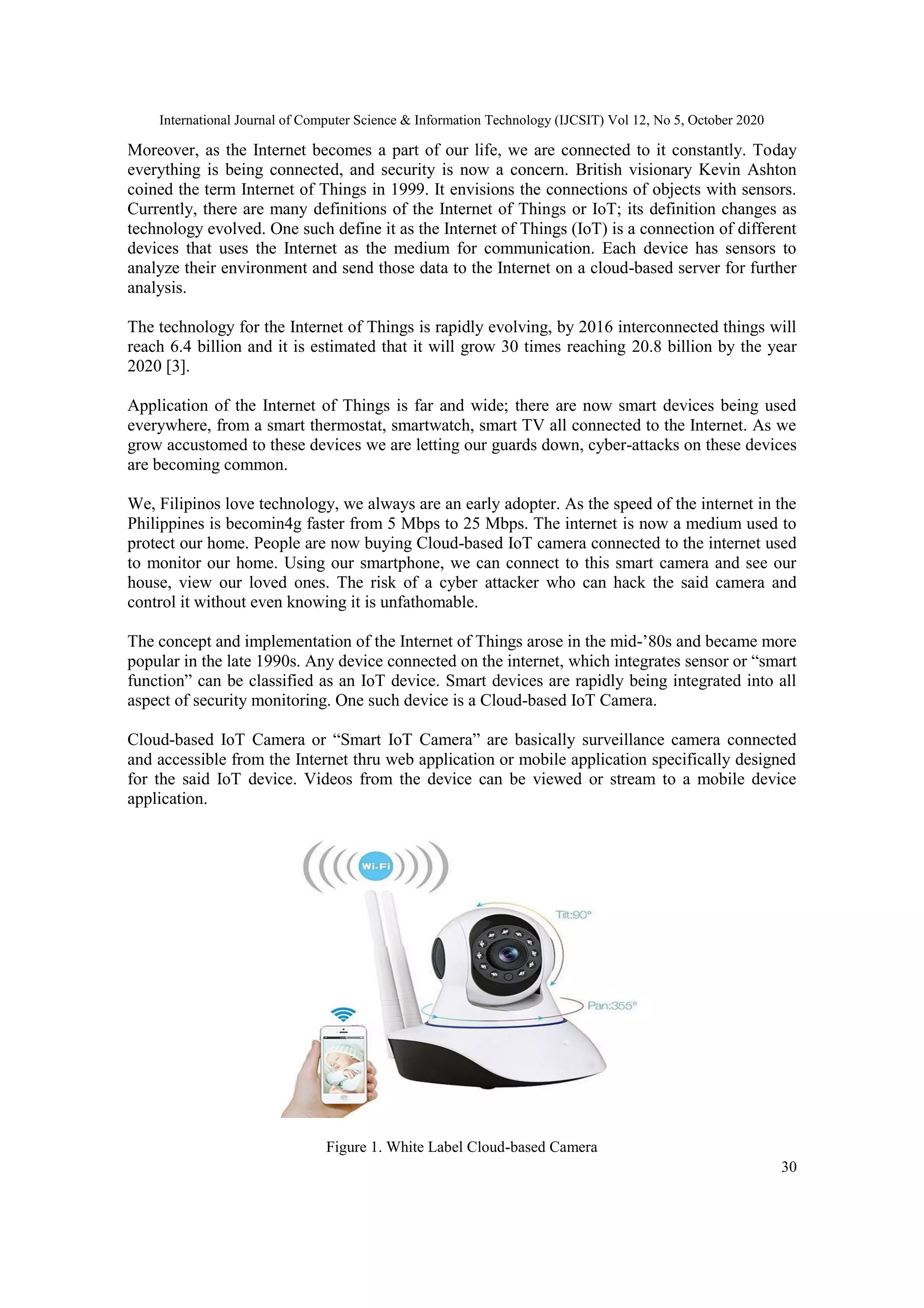 IoT Security: Penetration Testing of White-label Cloud-based IoT Camera ...