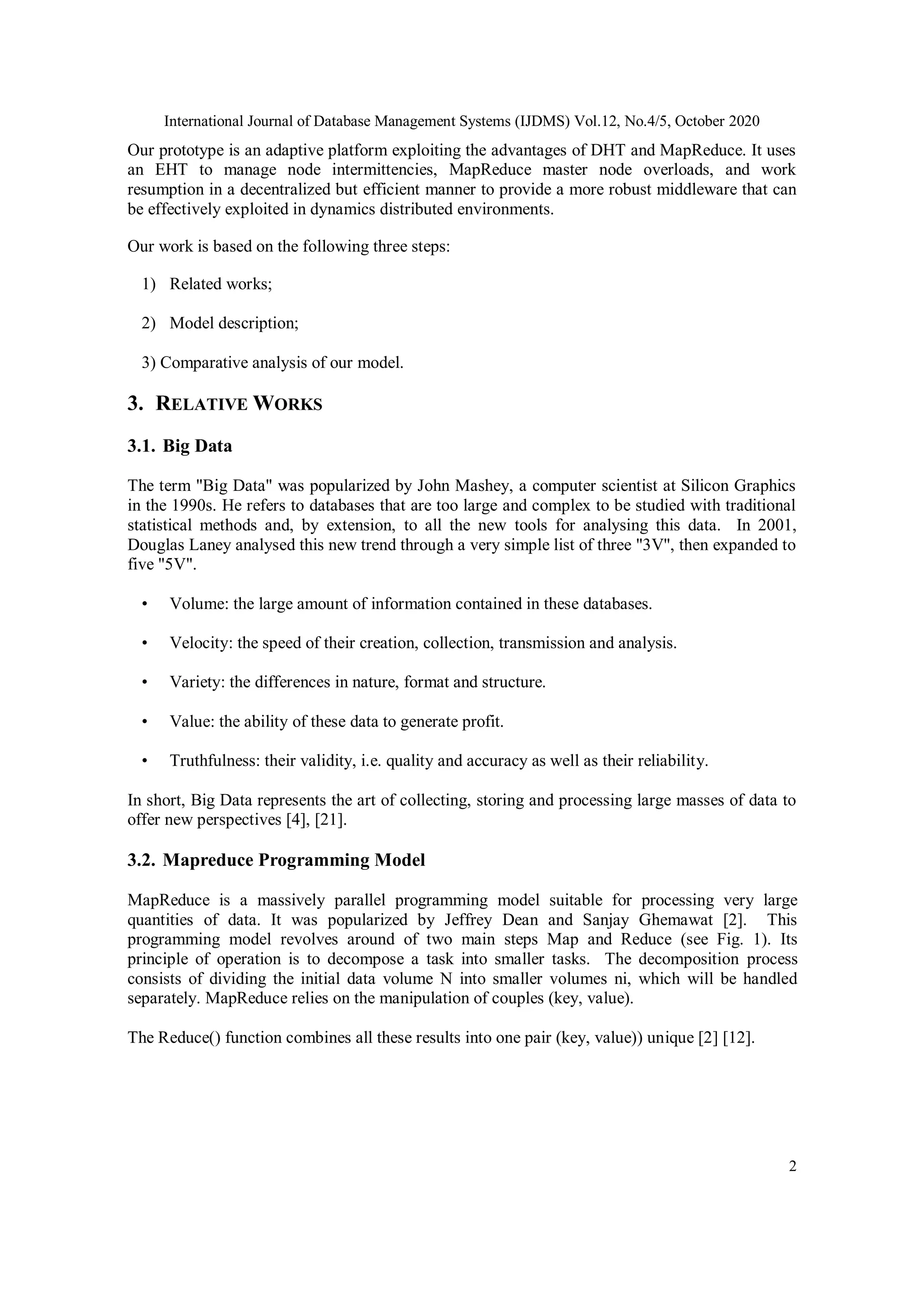 Big Data Storage System Based On A Distributed Hash Tables System Pdf