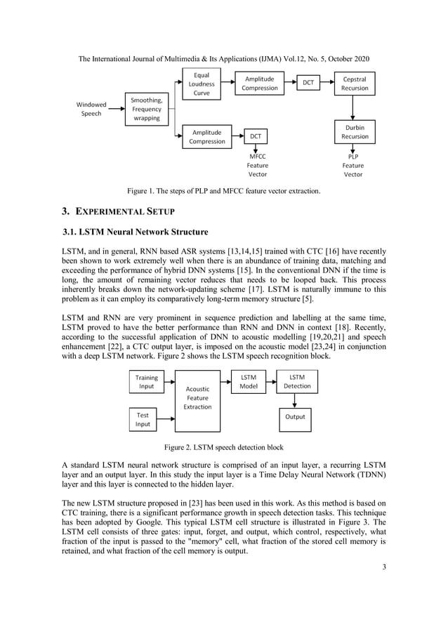 QUALITATIVE ANALYSIS OF PLP IN LSTM FOR BANGLA SPEECH RECOGNITION | PDF